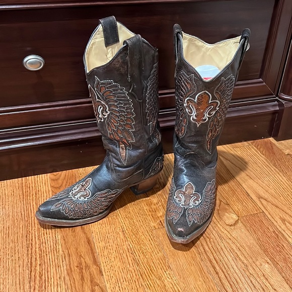 Corral | Shoes | Corral R2549 Fleur De Lis Sequin Cowgirl Boot | Poshmark